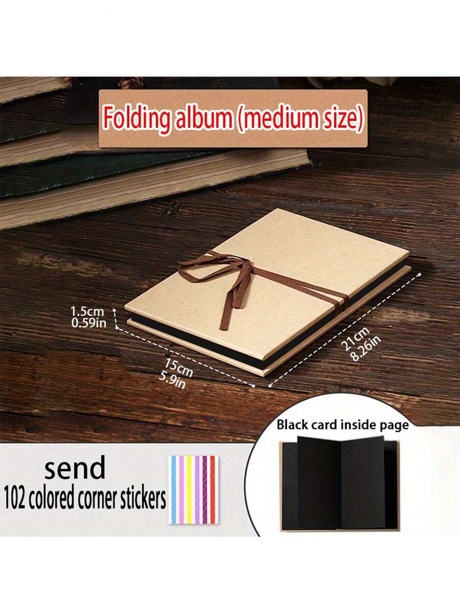 Foldable Diy Accordion Photo Album, Creative Handmade Memory Book Gift ...