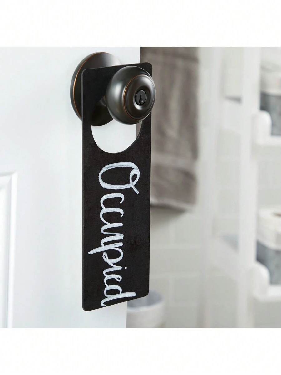 24 Pack Unfinished Wooden Door Knob Hangers, Blank Wood Doorknob Signs ...