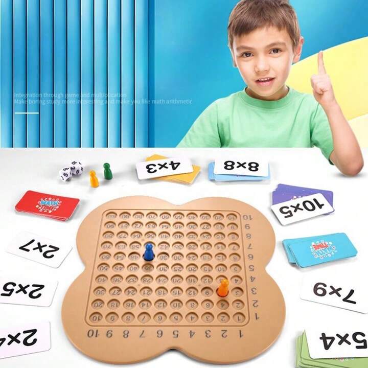 Math Learning Toy For Children Multiplication Chess Game Board With ...