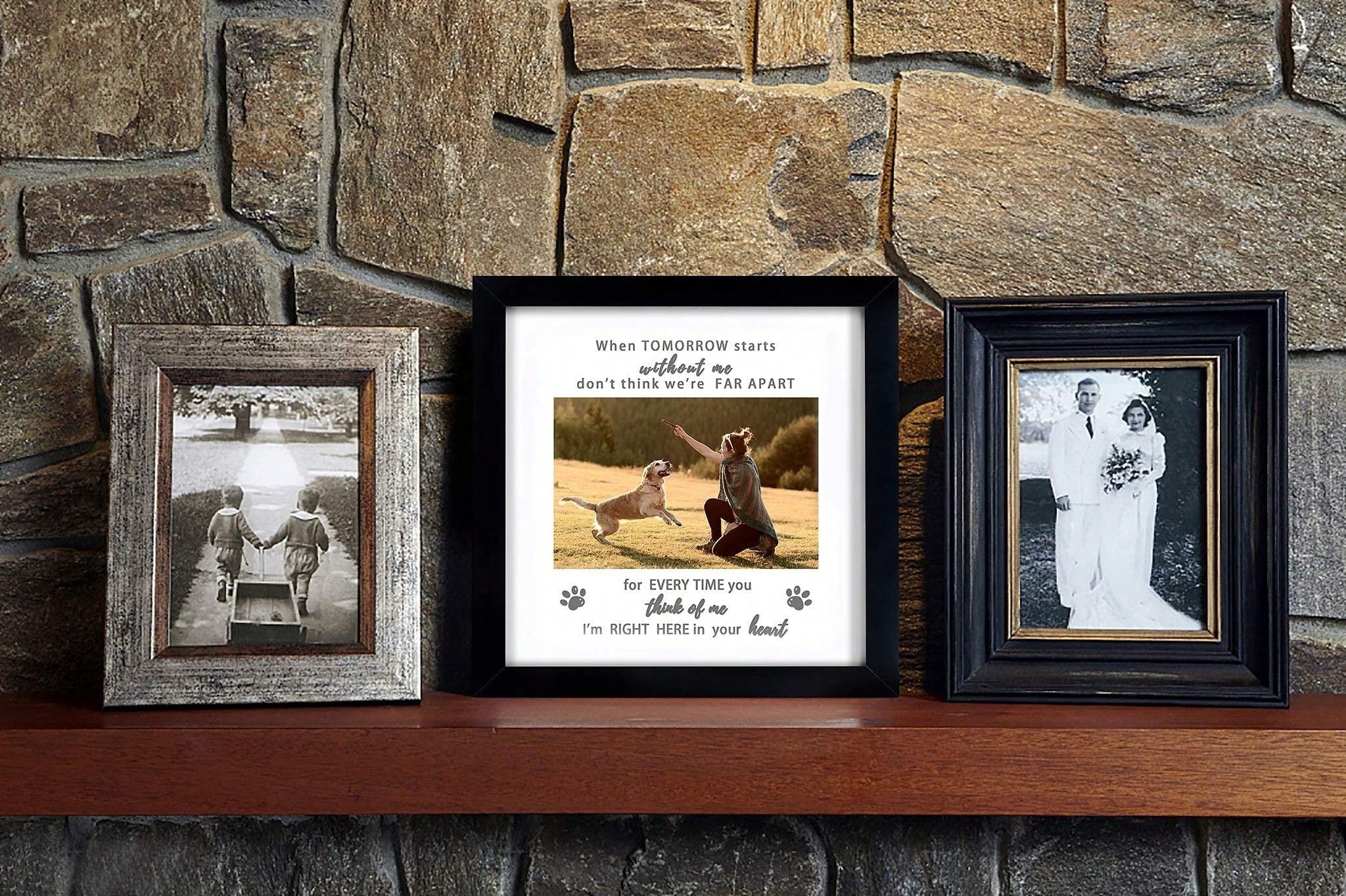 Dog Memorial Picture Frame - Pet Memorial Picture Frame For Pet Loss Of ...