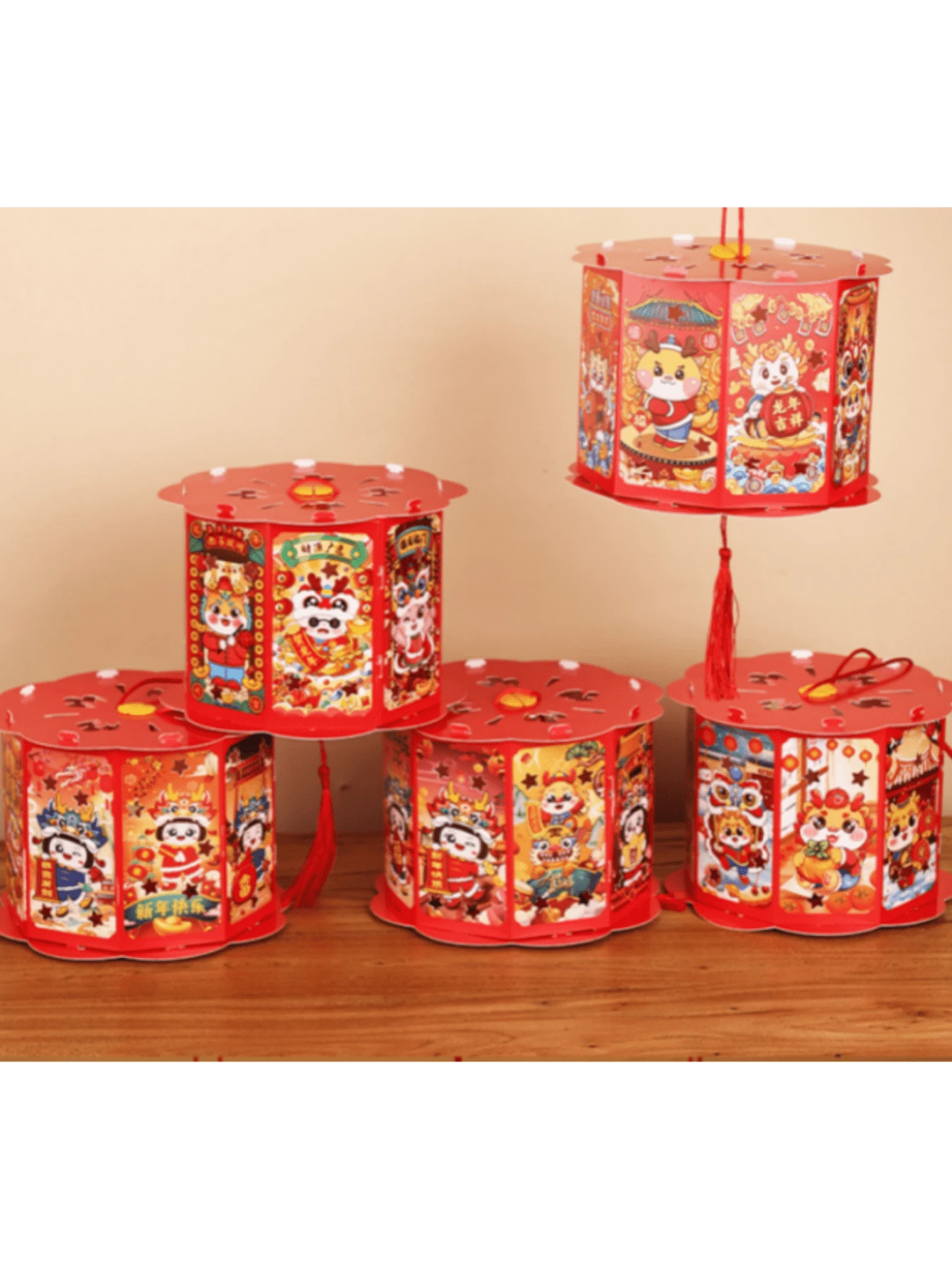 1pc Random Style Chinese New Year Projector Horse Lantern, Rotating ...