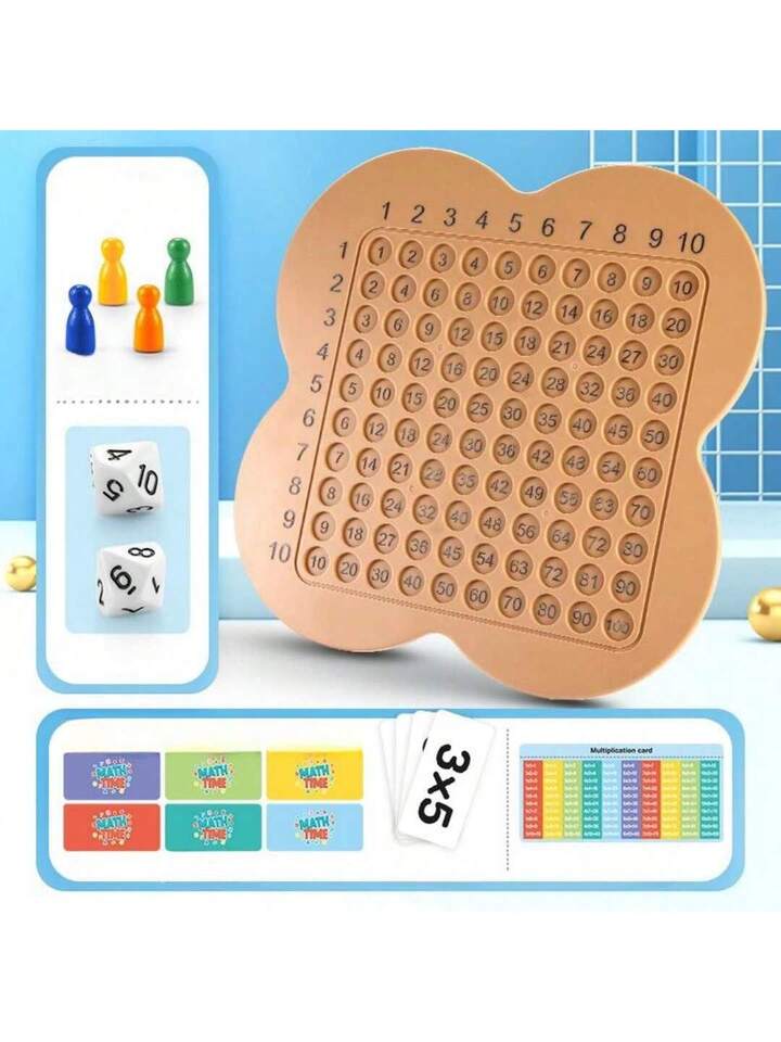 Math Learning Toy For Children Multiplication Chess Game Board With ...