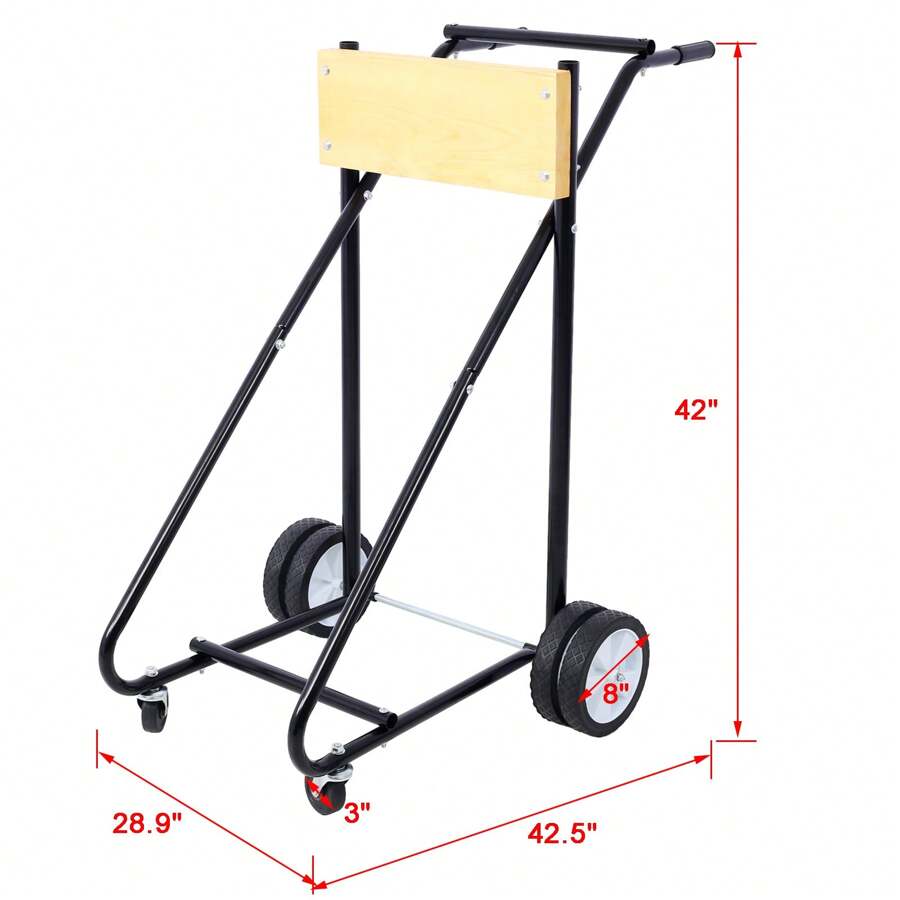 Outboard Boat Motor Stand Carrier Cart Dolly, Heavy Duty Engine Carrier ...