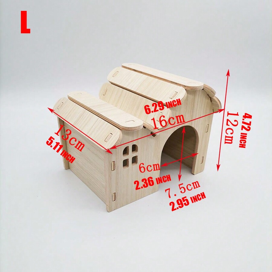 Hamster House, Dwarf Hamster House, Hideout House For Hamsters, Wooden ...
