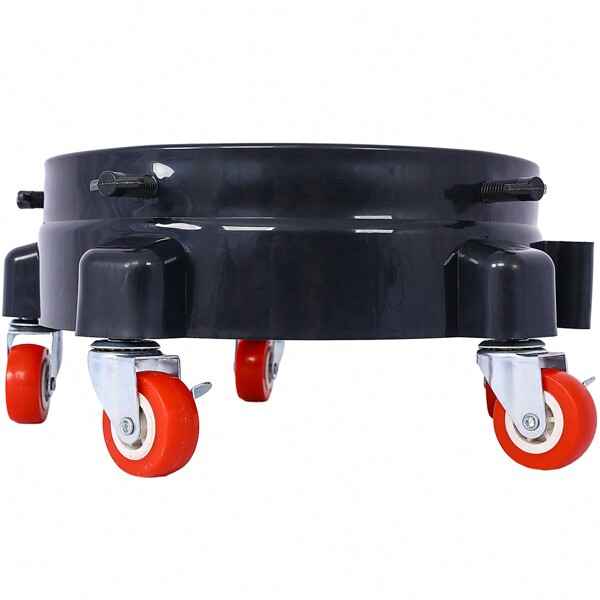5 Gallon Bucket Dolly With Wheels, Heavy Duty Plastic Drum Dolly With 5 ...