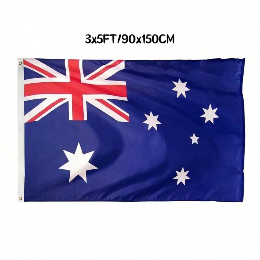 1pc Australia Flag, 3x5Ft Polyester Hanging AUS AU Australian National ...