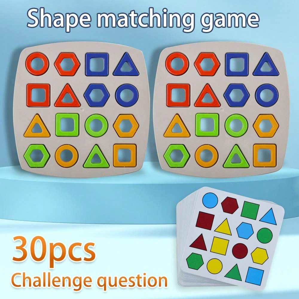 Match Shapes Game For 2 Players With Buzzer, Geometric Shape Matching ...