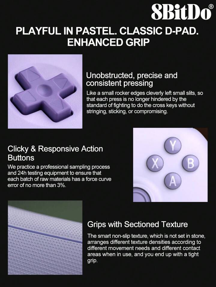 8Bitdo Ultimate C Wired Controller For Windows PC Android Steam Deck ...