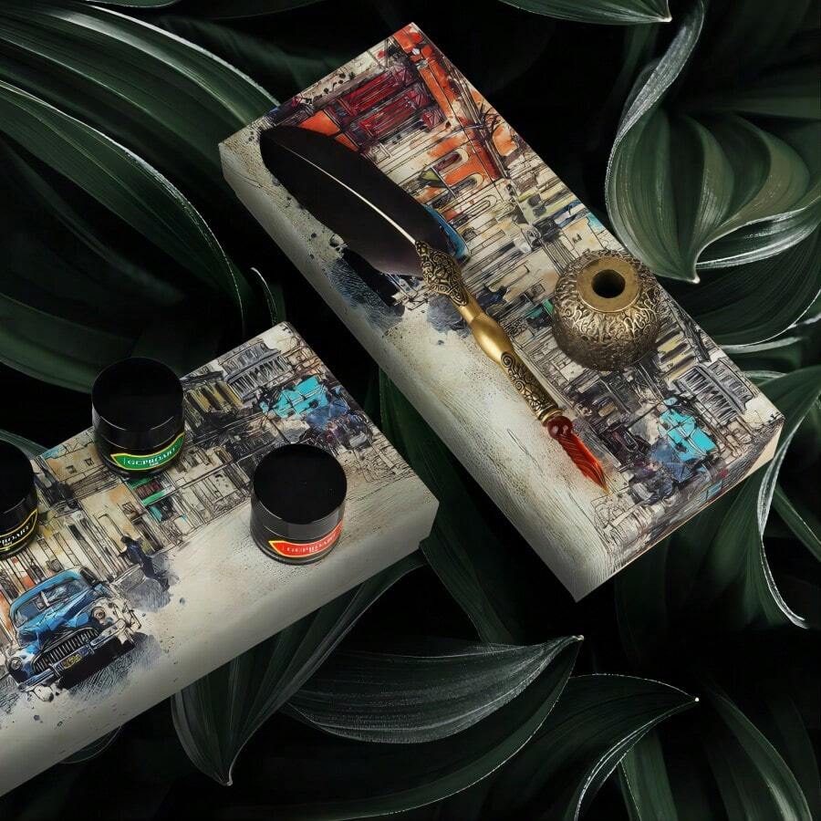 Calligraphy Pen Set Gift Pack - Glass Water Dropper Pen Nib With ...