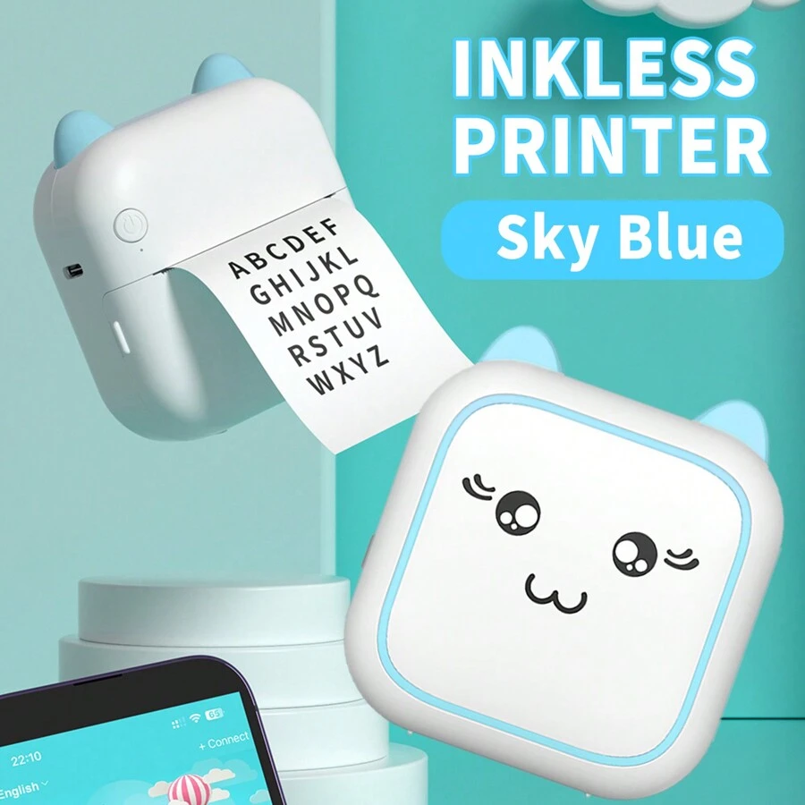 Portable Mini Printer (Note: Standalone Printer Or 5 Rolls Of Stickers ...