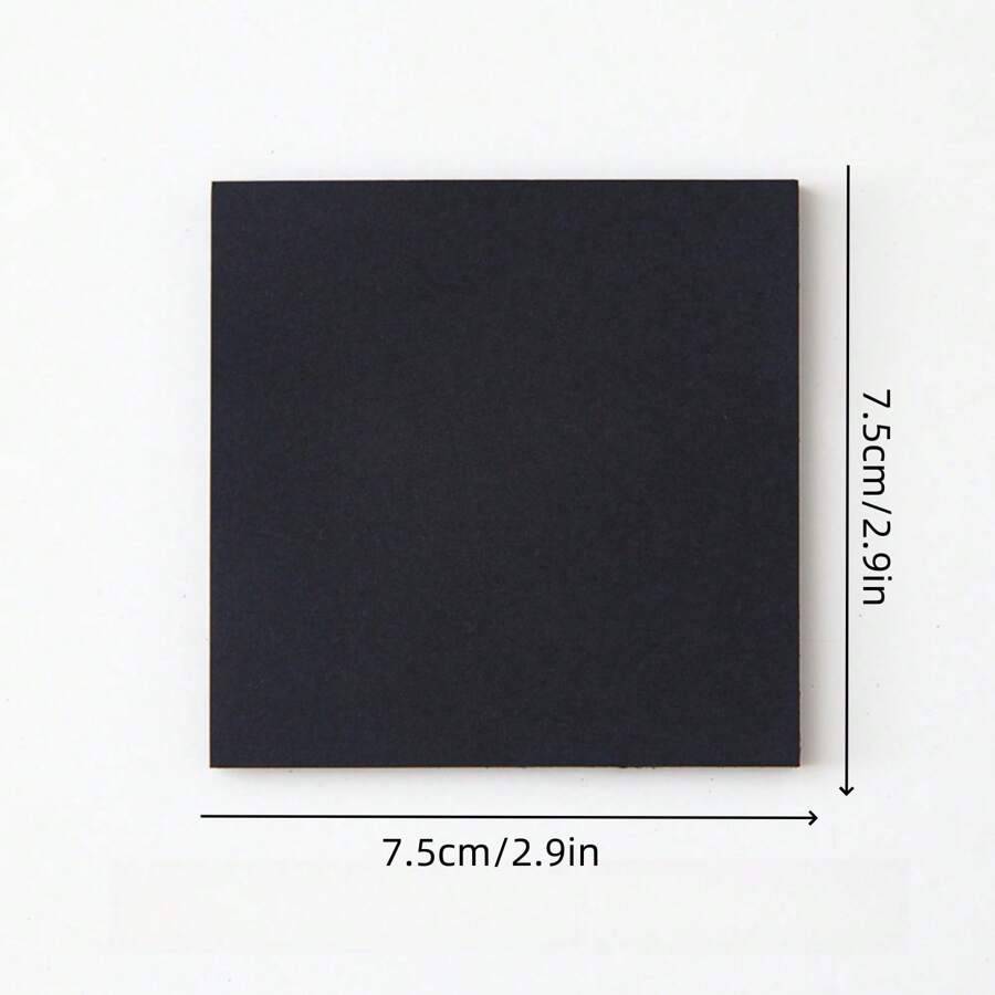 2pcs Creative Black Sticky Notes For Students, High-Value Memo Pads For ...
