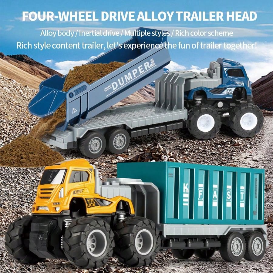 Legering Ingenjörsfordon Leksak - Dumpa Lastbil , Behållare Lastbil ...