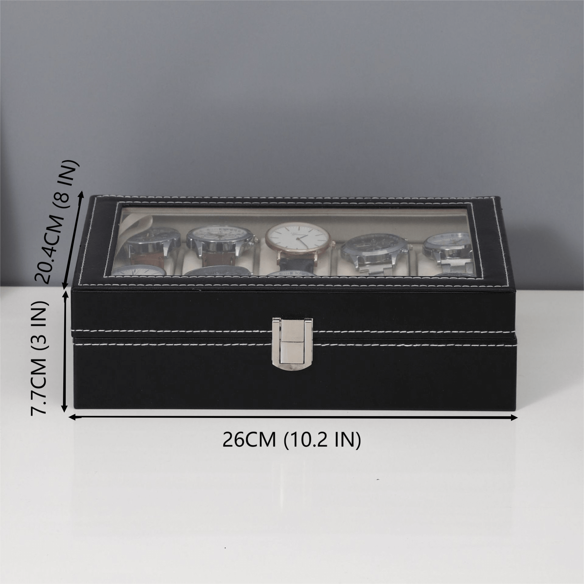 1 Piece Men's And Women's European And American Style Black Pu Leather ...