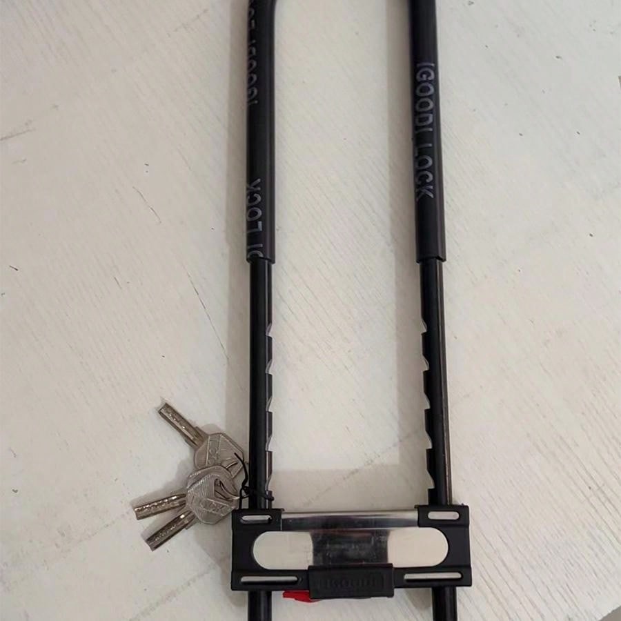 Glass Door Lock U Shaped Double-Opening Push-Pull Door Anti-Theft Lock ...