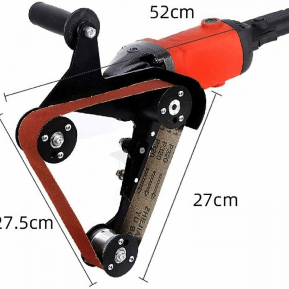 M14 Tube Belt Sander Attachment Grinder Stainless Pipe Polisher Sanding ...
