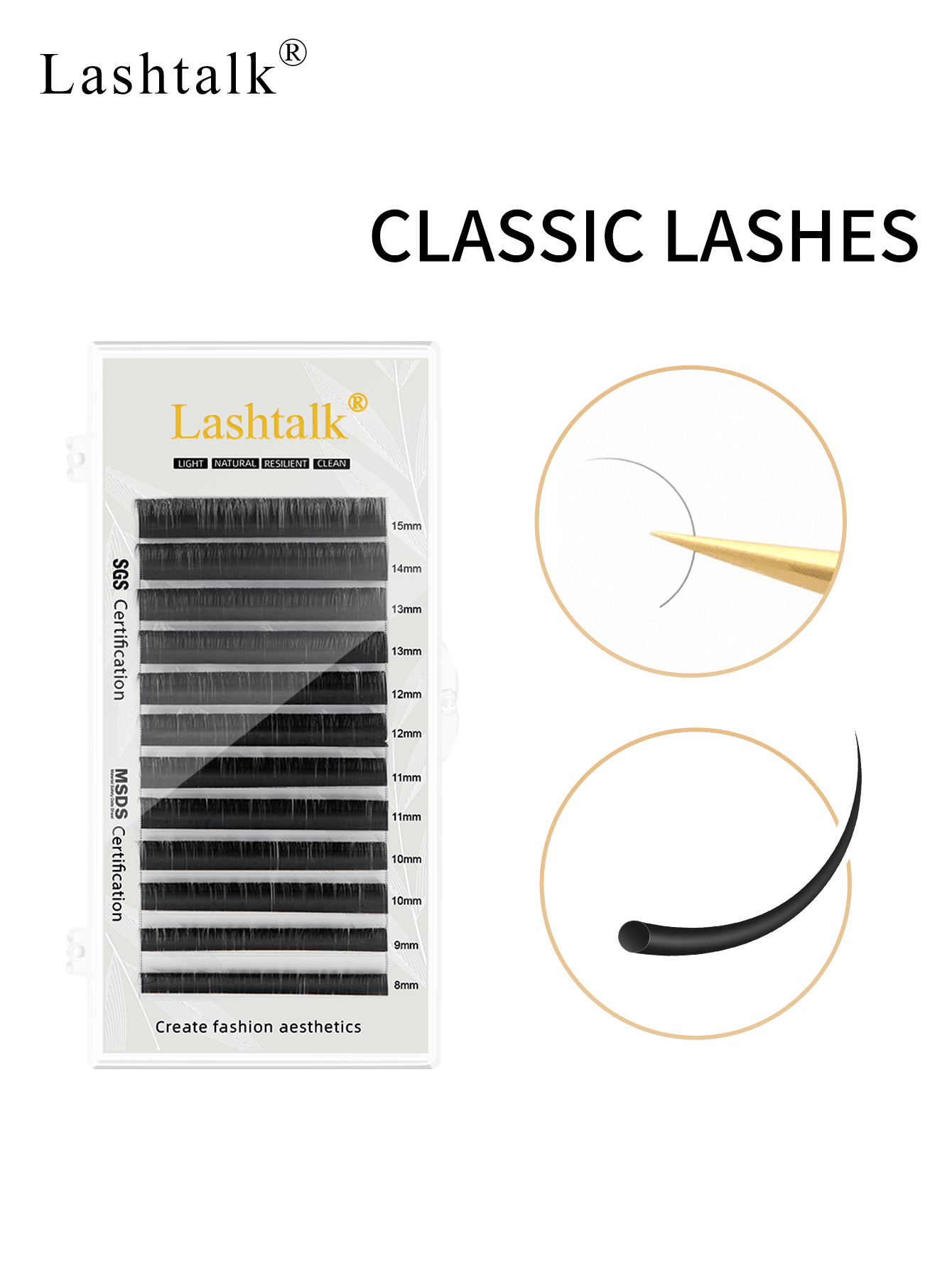 1 Box Classic Individual False Lashes Mix 8-15mm Eyelash Extensions ...