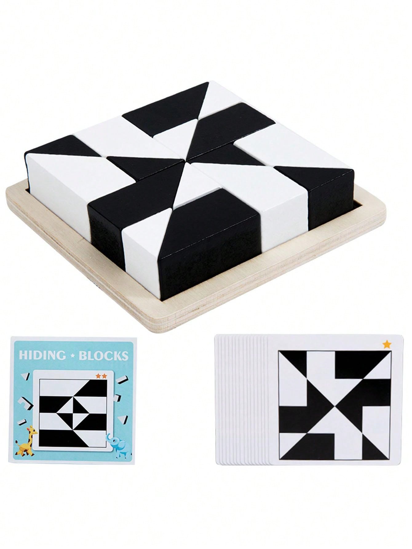 Hidden Block Puzzle Toy Parent Interactive Desktop Game For Adults ...