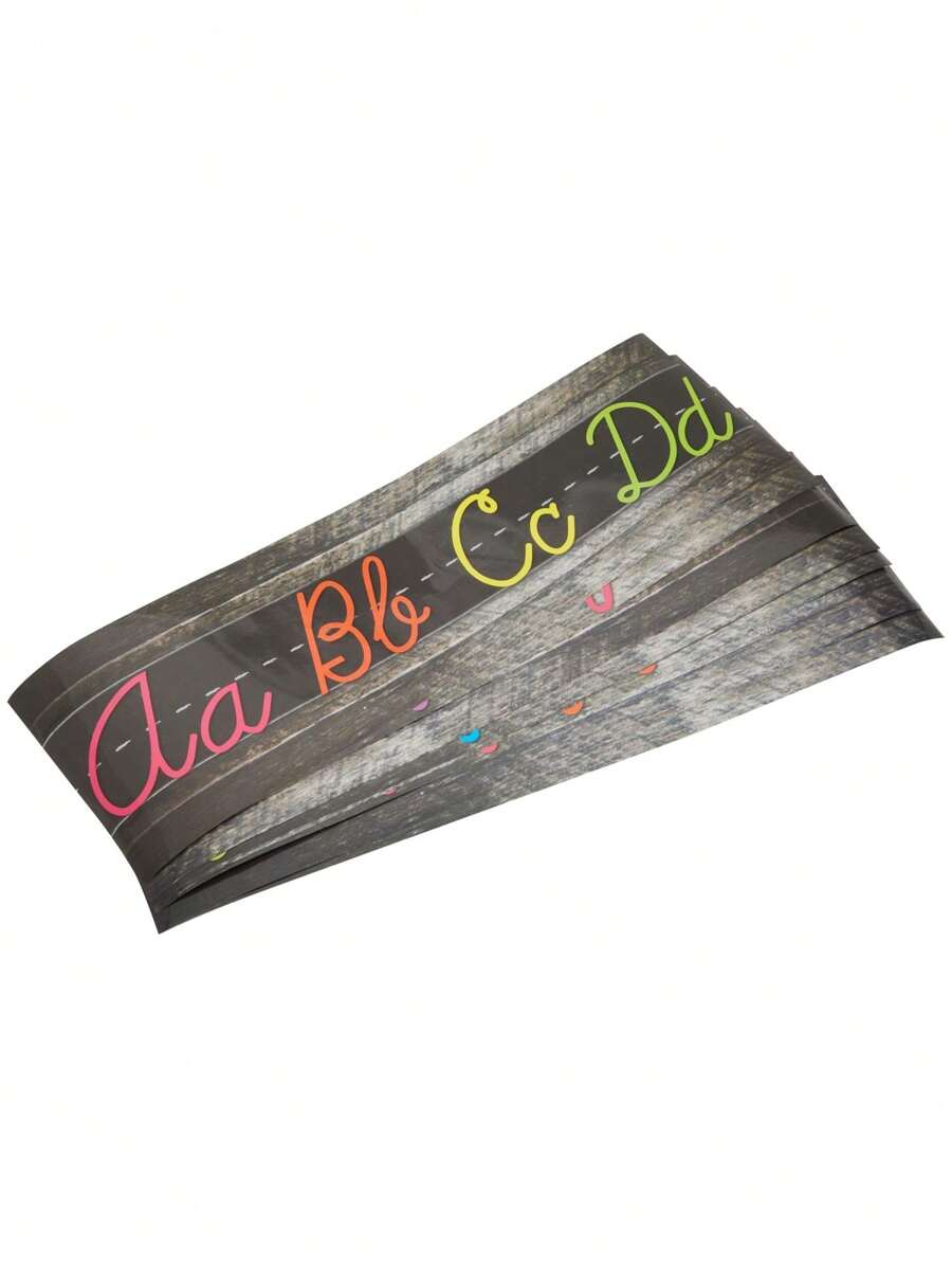 Cursive Alphabet Wall Strip, Numbers Bulletin Board Borders For ...