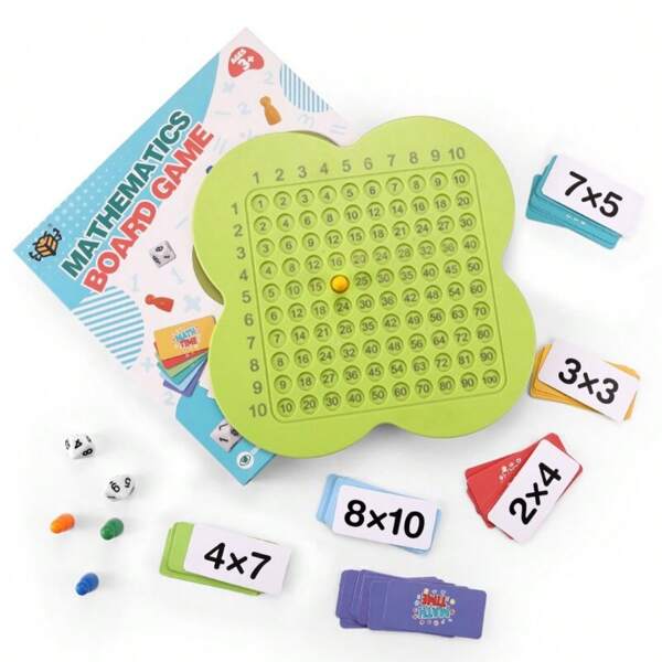 Mathematics Multiplication Table Set For Kids, With Board Game, Table ...