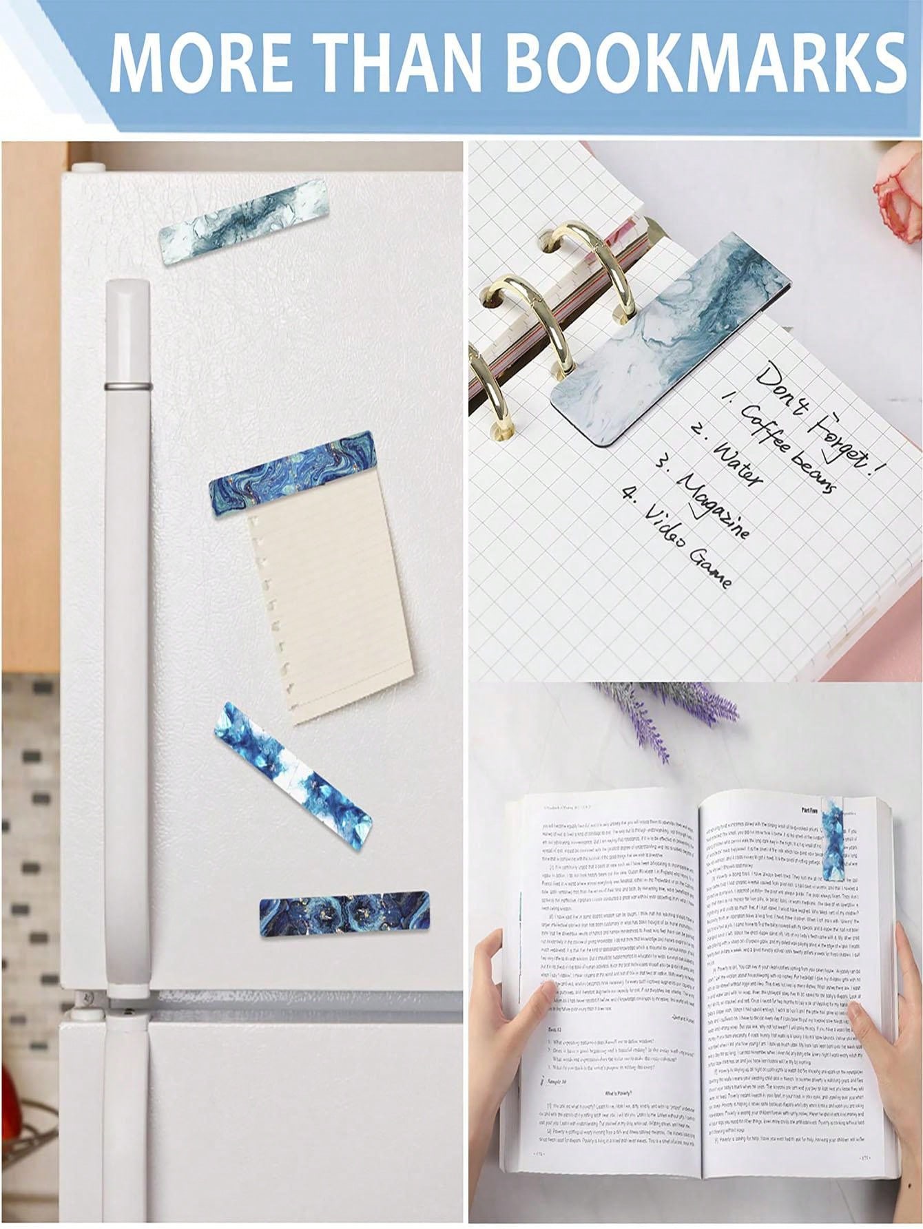 12pcs/Pack Magnetic Bookmarks, Ocean Theme Magnetic Reading Bookmarks ...