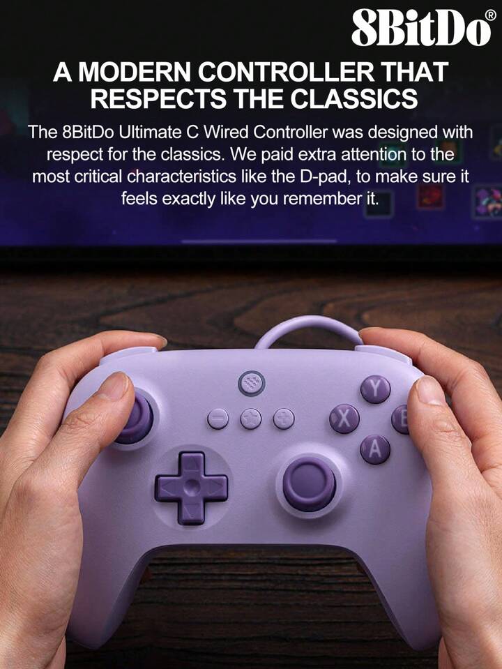 8Bitdo Ultimate C Wired Controller For Windows PC Android Steam Deck ...