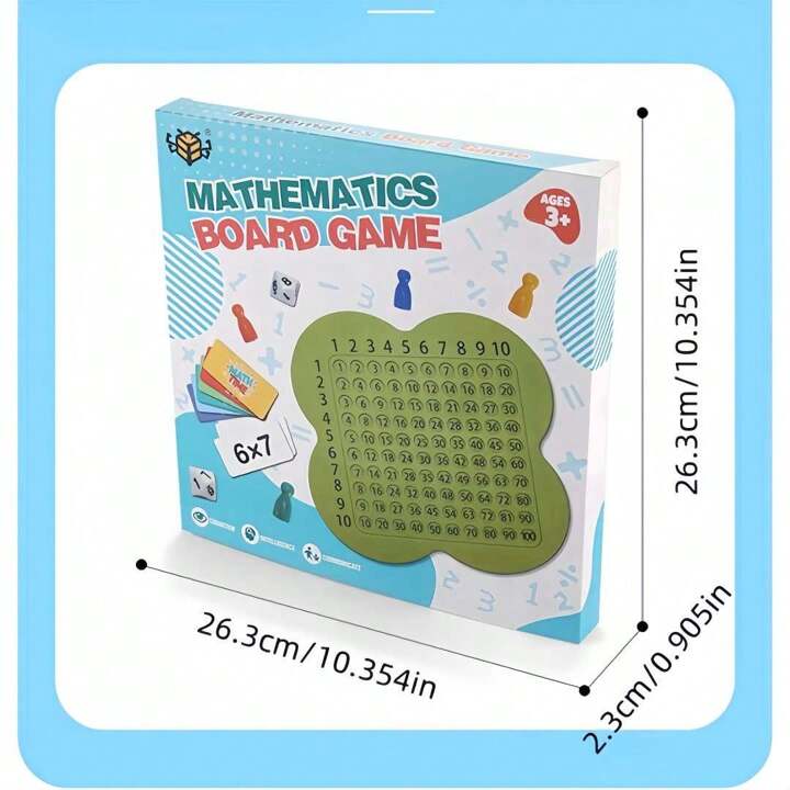 Math Learning Toy For Children Multiplication Chess Game Board With ...