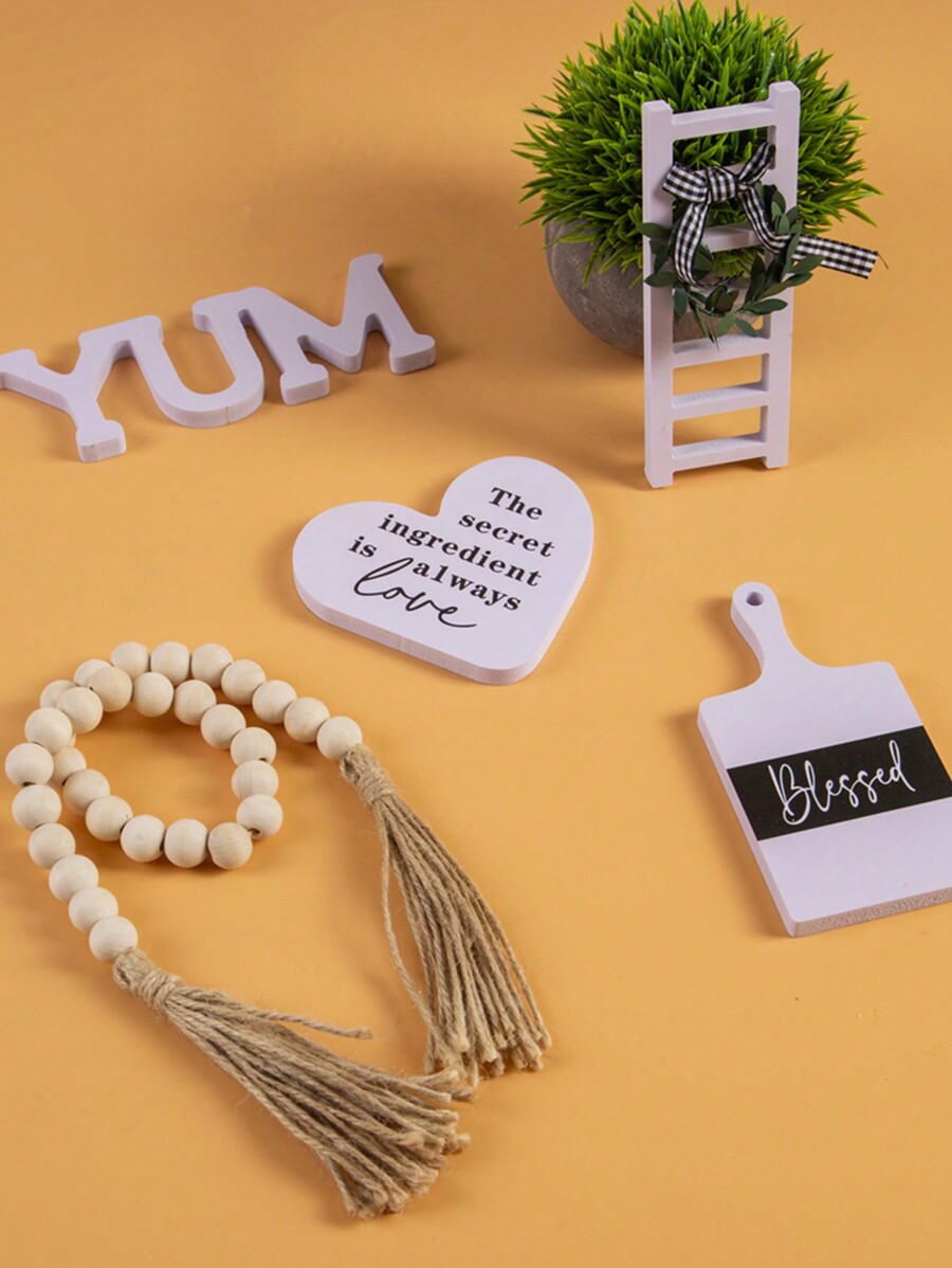 Simple Farmhouse Style Home Family Set, Layered Tray Decoration Pvc ...