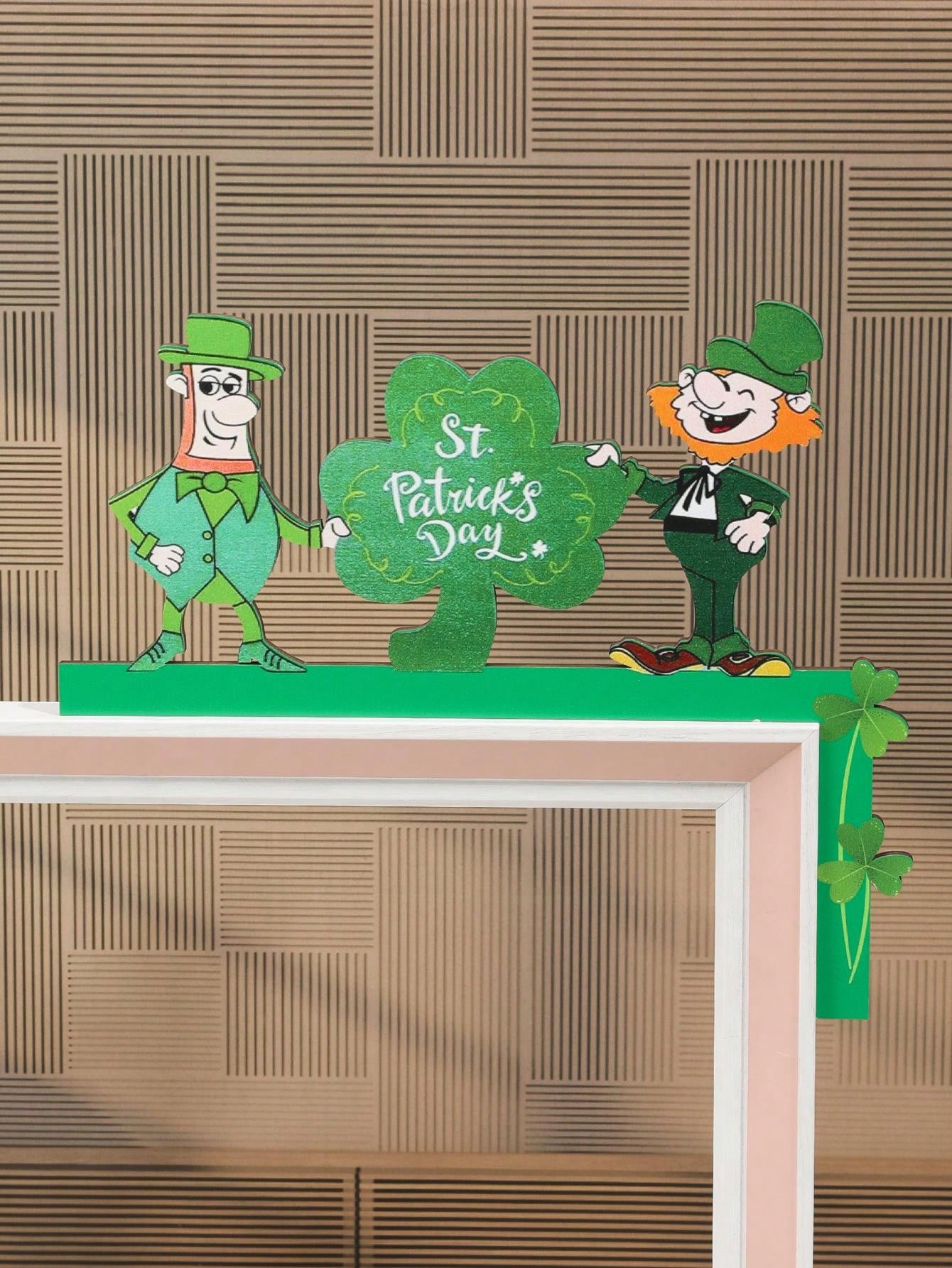 Cadre Décoratif D'angle Décoratif En Bois Pour La Saint-patrick ...