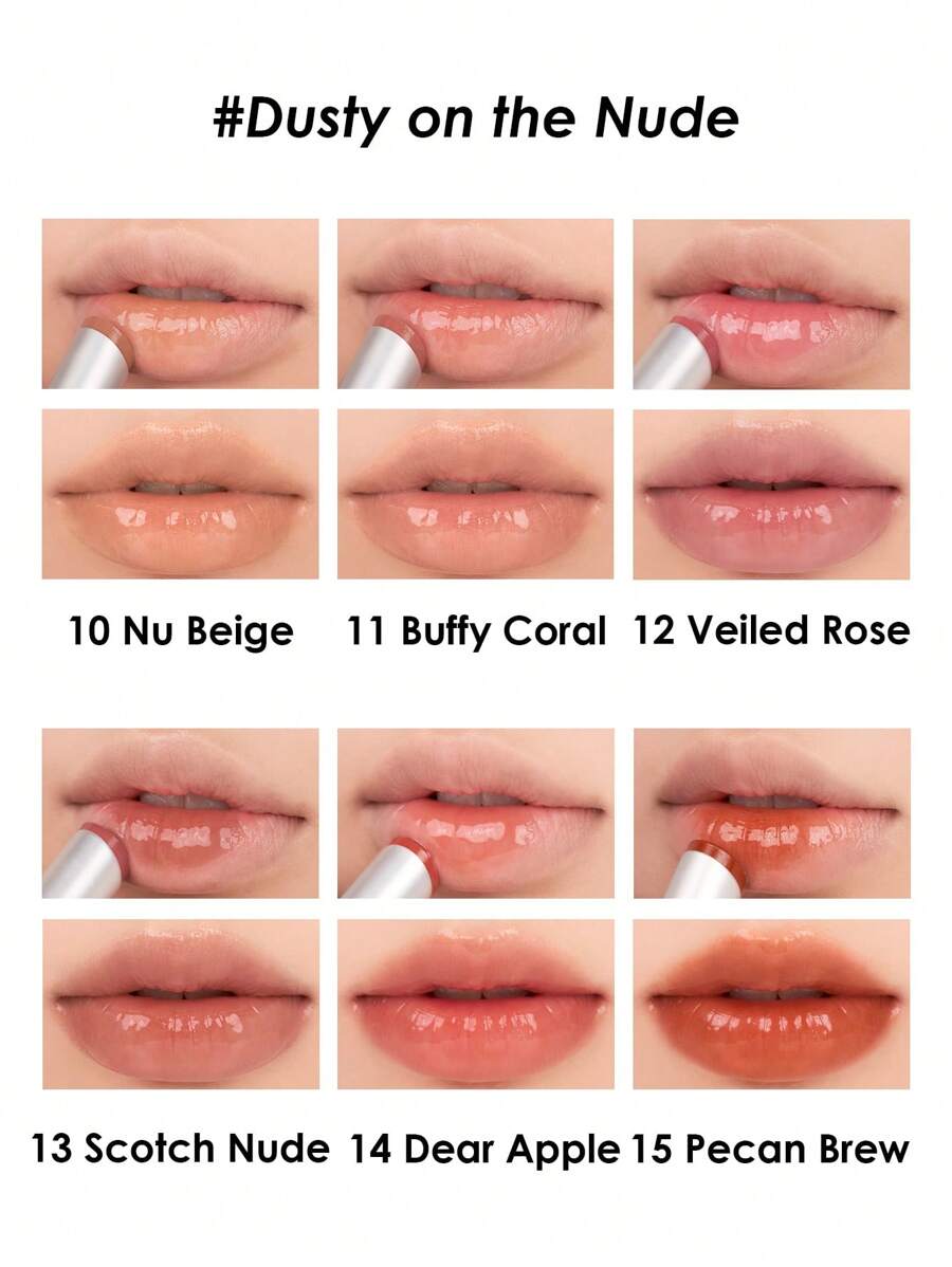 Rom&nd Glasting Melting Balm 3.5g, 12 Veiled Rose, Romand Lipstick ...