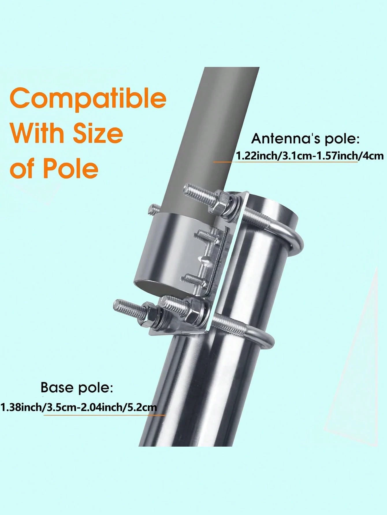 Starlink Antenna Mounting Bracket Pole Clamp Heavy Duty Steel Antenna ...