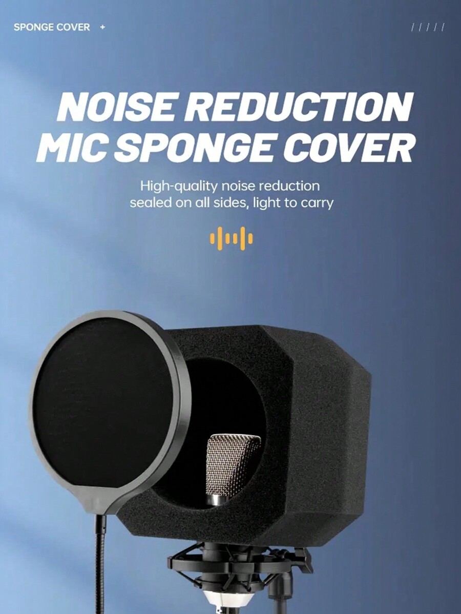 1pc Microphone Wind Shield Pop Filter Isolation Ball Acoustic For ...