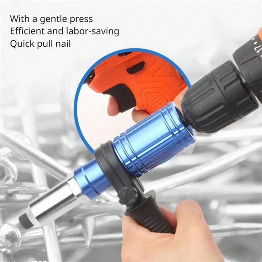 Aluminum Alloy Pull Rivet Conversion Head Component, Electric Drill To ...