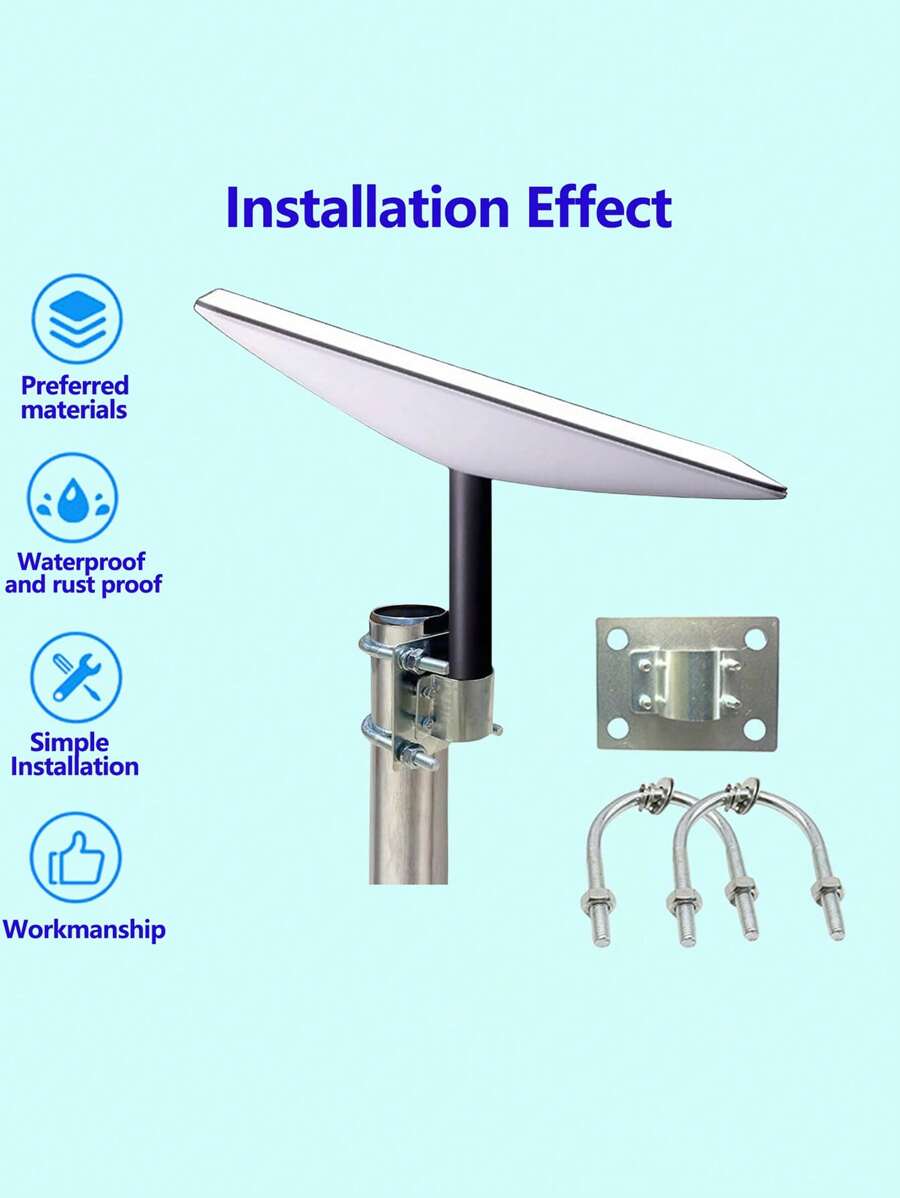Starlink Antenna Mounting Bracket Pole Clamp Heavy Duty Steel Antenna ...