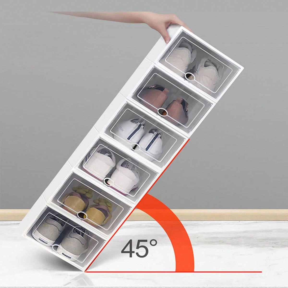 1pcThickened Plastic Shoebox Storage Box, Transparent Shoes Storage ...