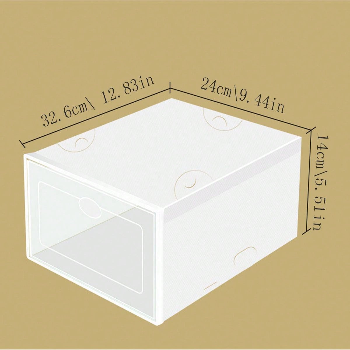 1pcThickened Plastic Shoebox Storage Box, Transparent Shoes Storage ...