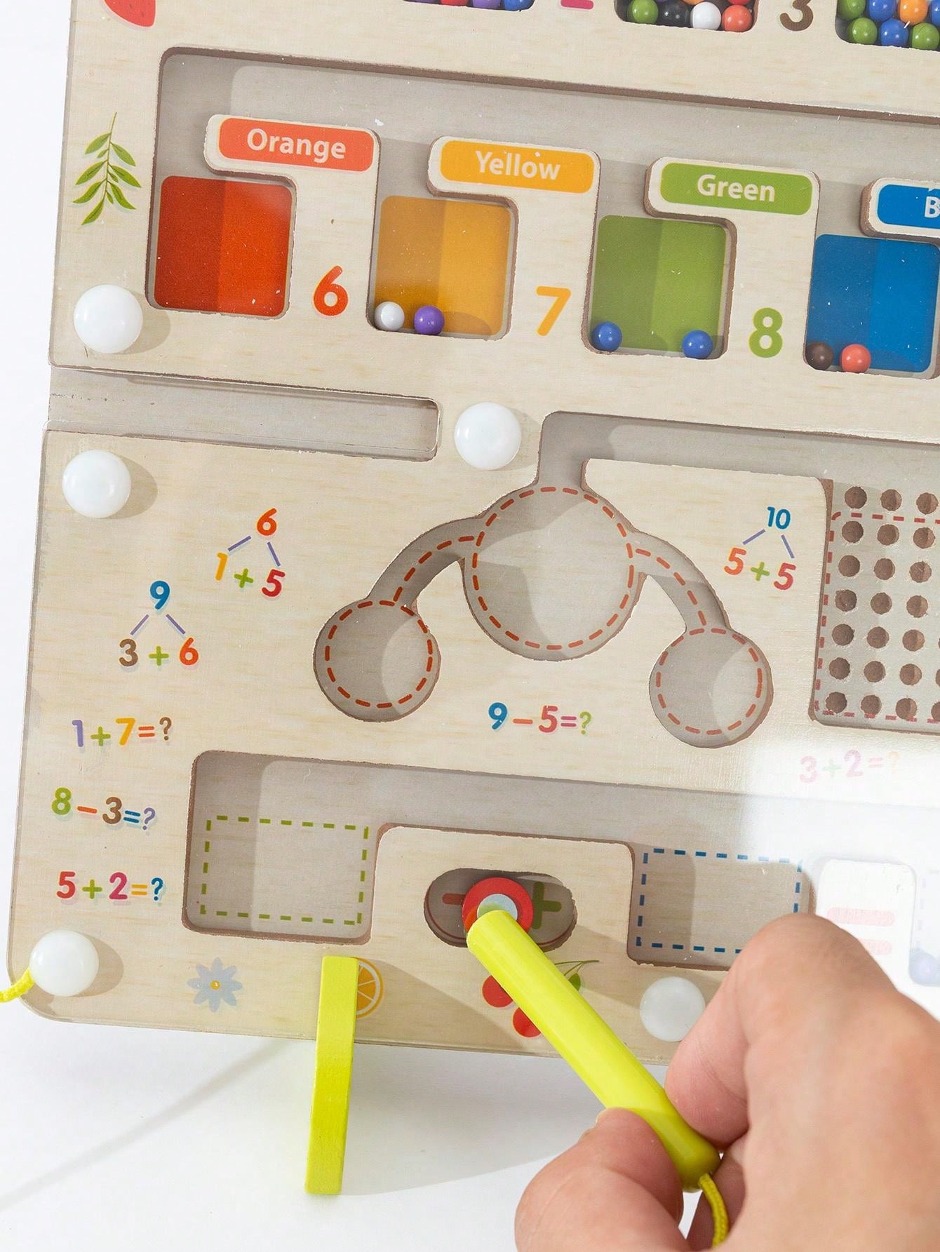 Magnetic Pen Suction Bead Maze Color Classification Children'S ...