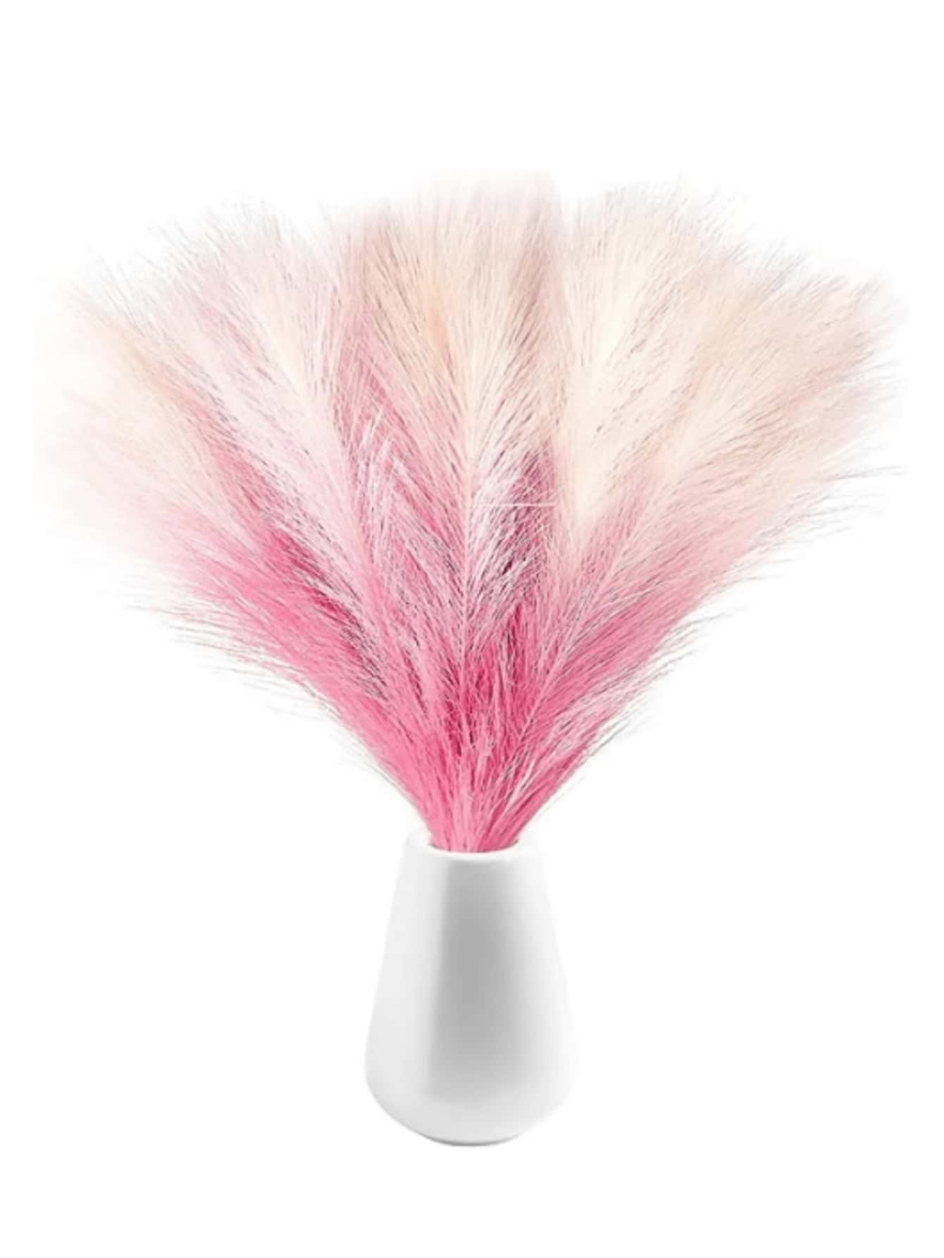 5Pcs 19" Artificial Pampas Grass Faux Reed Grass, Beautiful Reed Flower ...