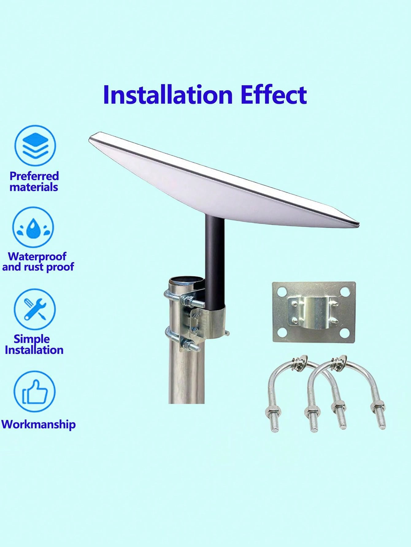 Soporte De Montaje De Antena Starlink Abrazadera De Poste Soporte De ...