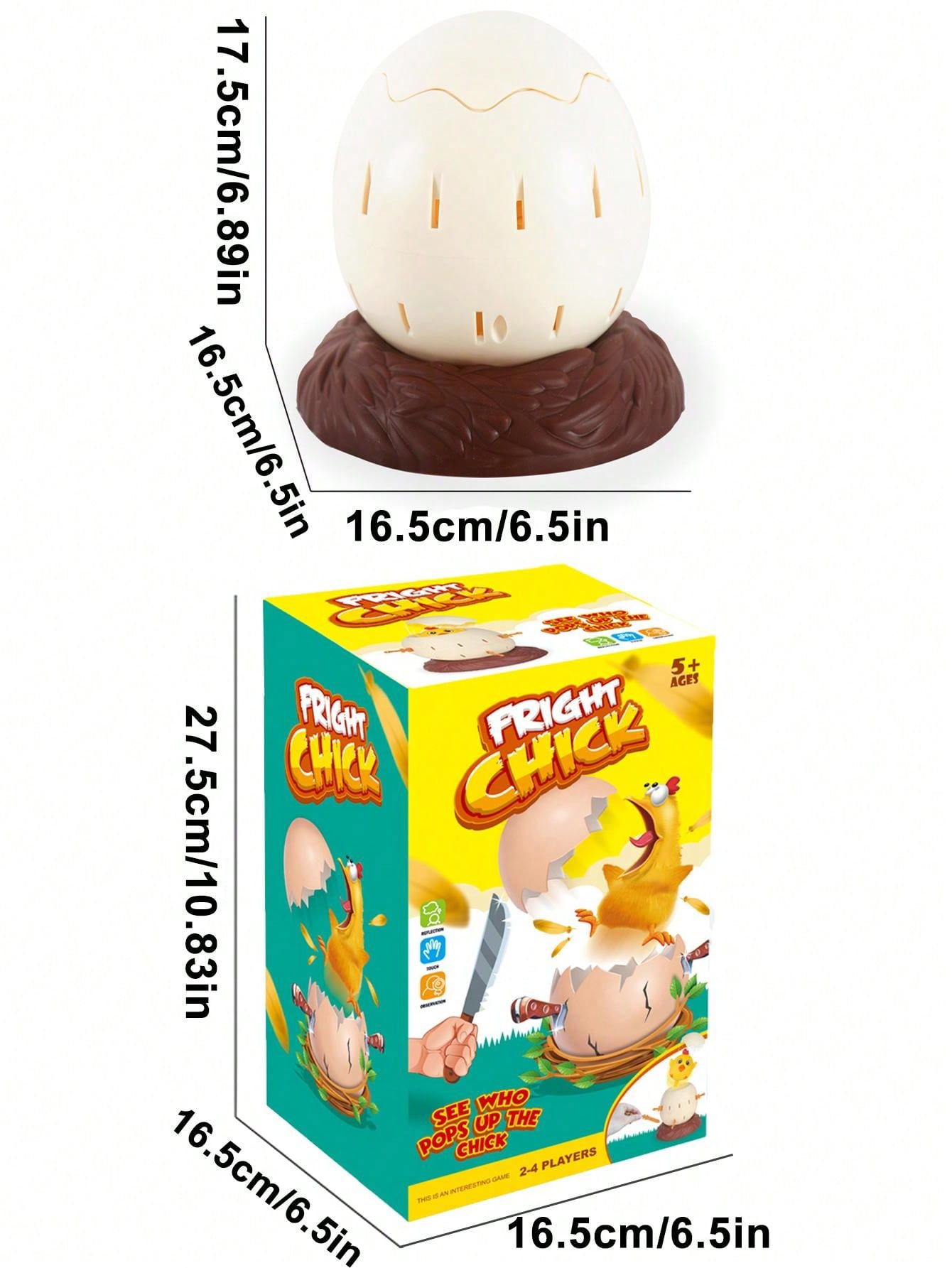 Sword Insertion Chicken Pirate Bucket New Strange Trick Board Game ...