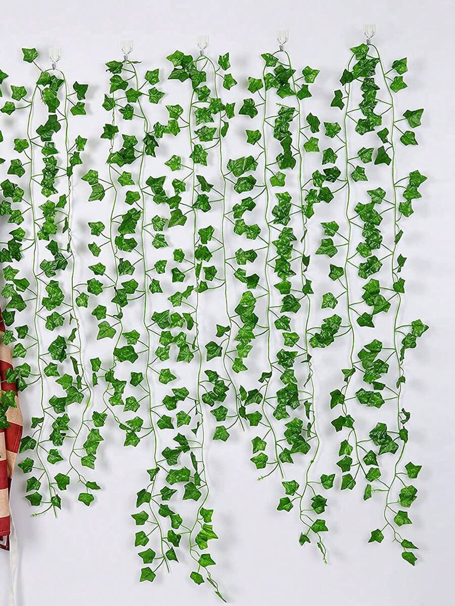 12pcs Artificial Ivy Hanging Plants, Green Ivy Garland, Vines For ...