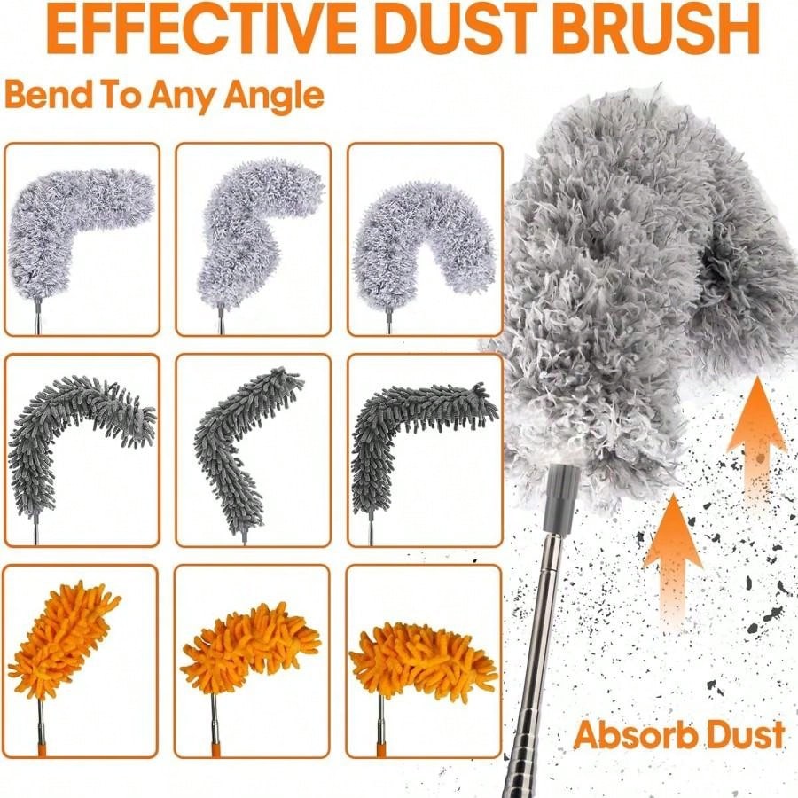 Chicken Feather Duster, Electrostatic Dust Removal Brush With Extended ...