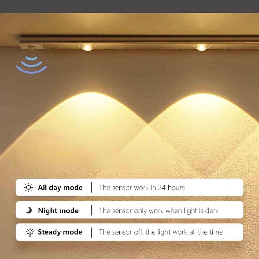 1pc LED Cabinet Light With Motion Sensor, Ultra Thin Human Body ...