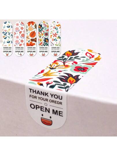 100pcs/Pack Cute Emoticon Rectangle Stickers For Gift Boxes, Sealing ...