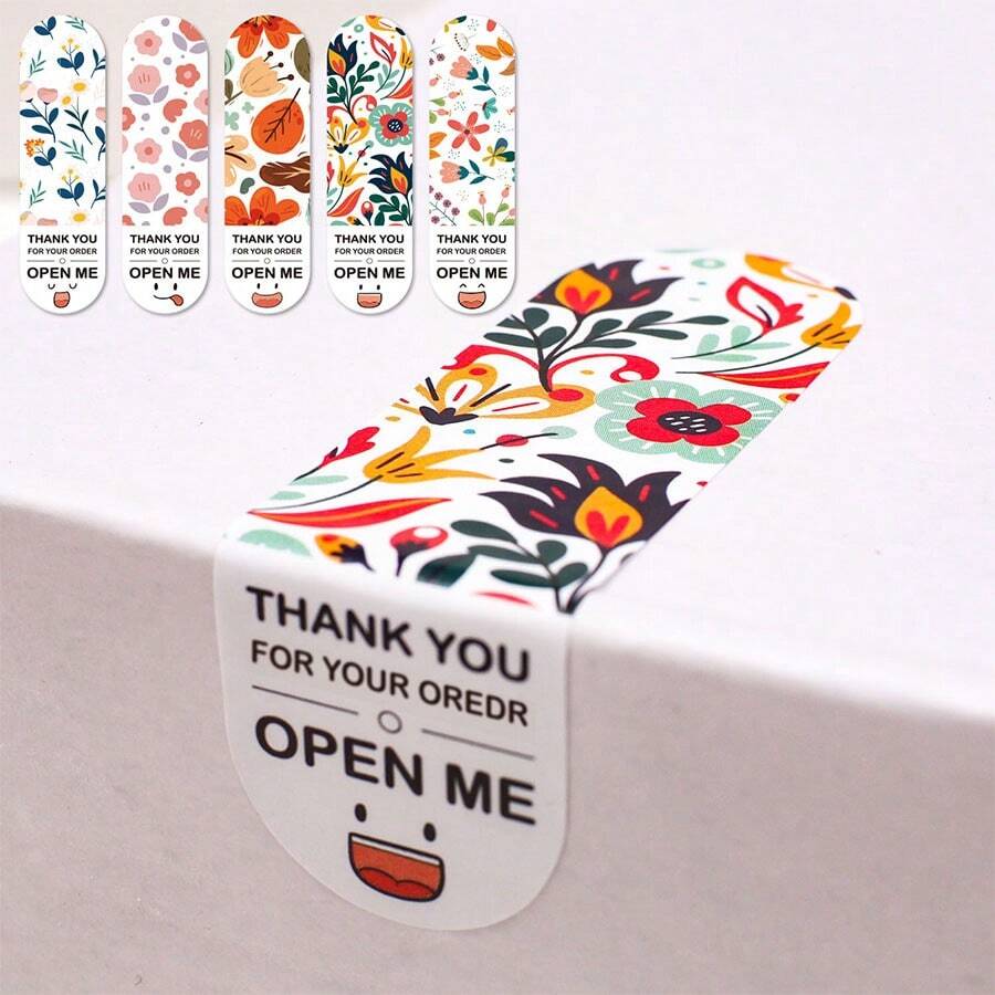 100pcs/Pack Cute Emoticon Rectangle Stickers For Gift Boxes, Sealing ...