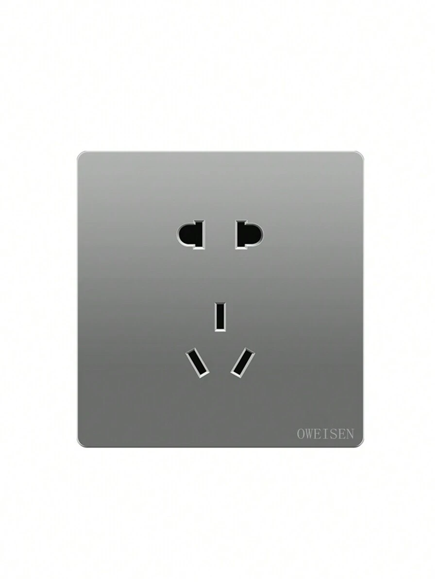A Gray Panel Type 86 Large Panel Household Concealed Wall Power Supply Two Or Three Sockets Air ...