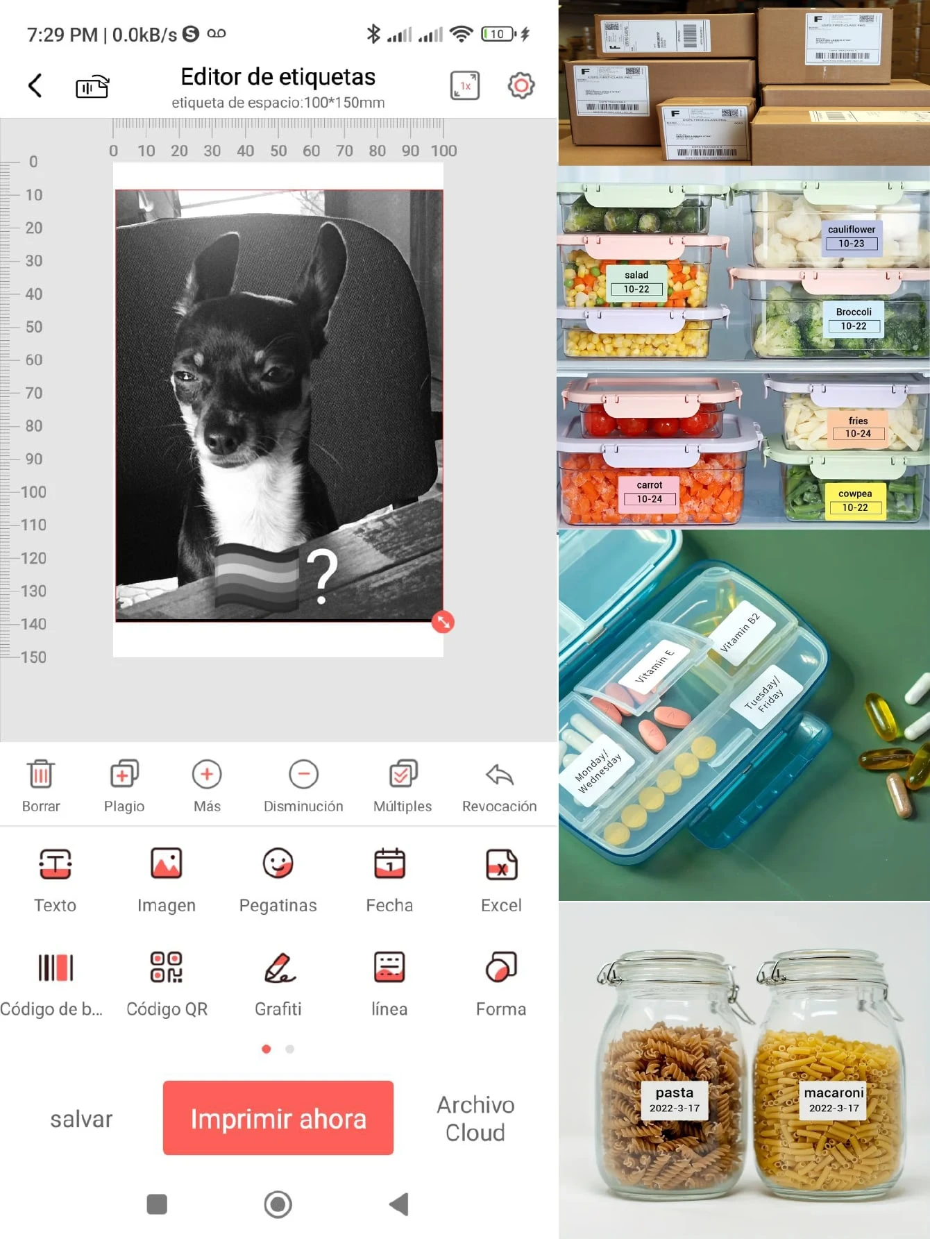 Marklife Cat Pattern Thermal Label Printer Paper, Self-Adhesive Direct Thermal Labels, Tiny ...