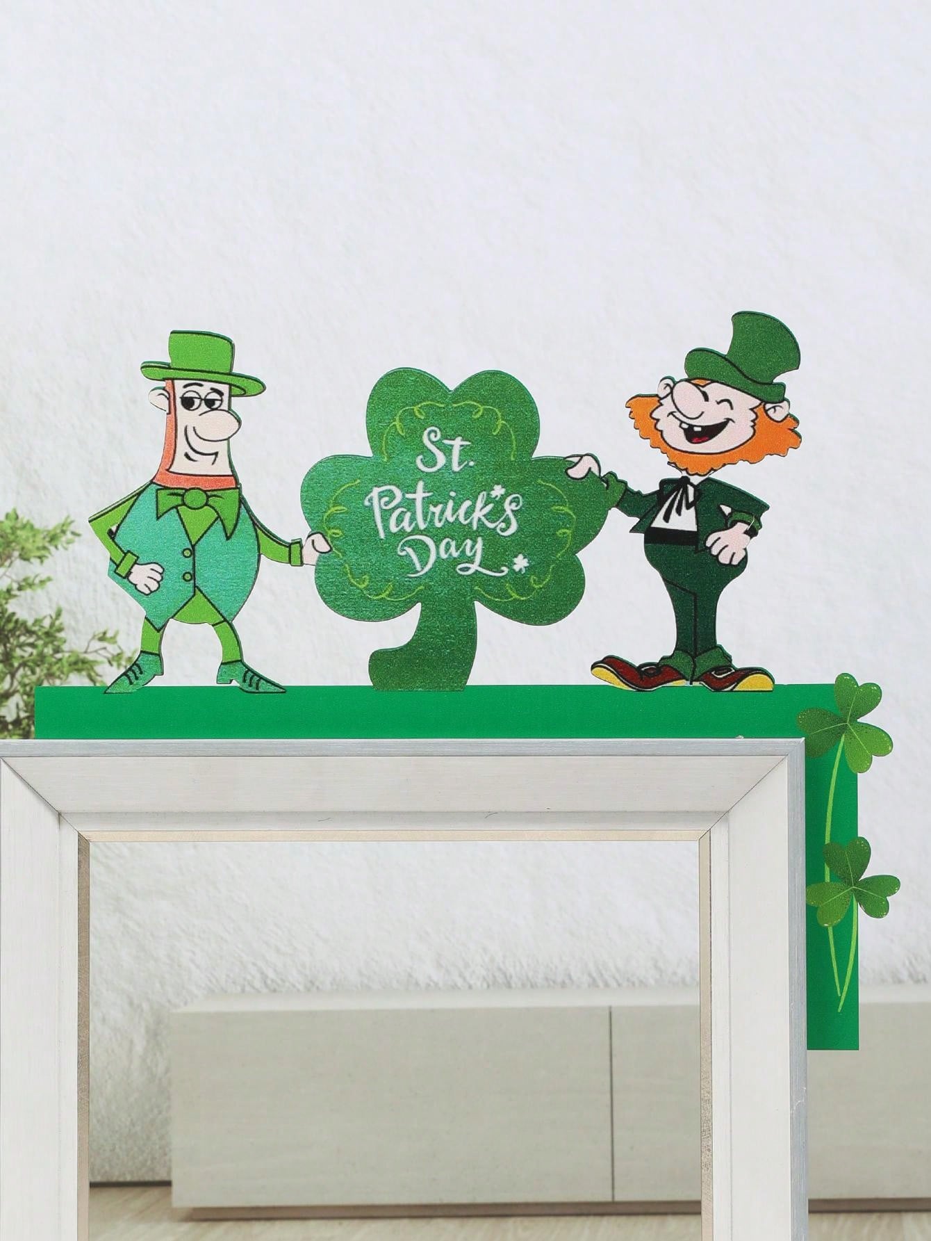 Cadre Décoratif D'angle Décoratif En Bois Pour La Saint-patrick ...