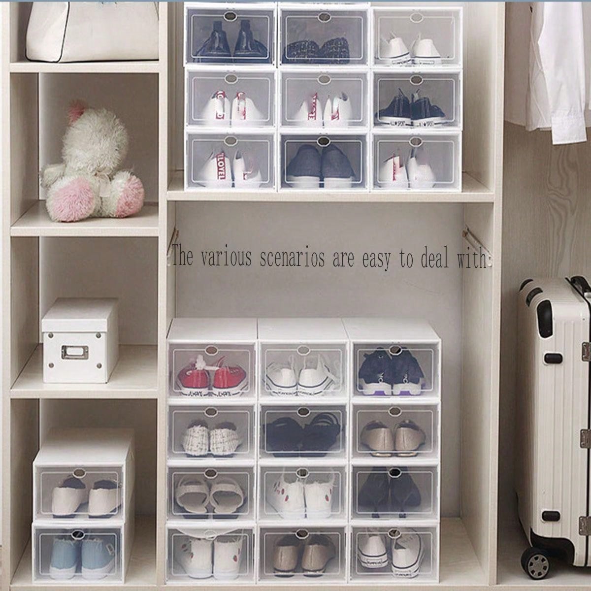 1pcThickened Plastic Shoebox Storage Box, Transparent Shoes Storage ...