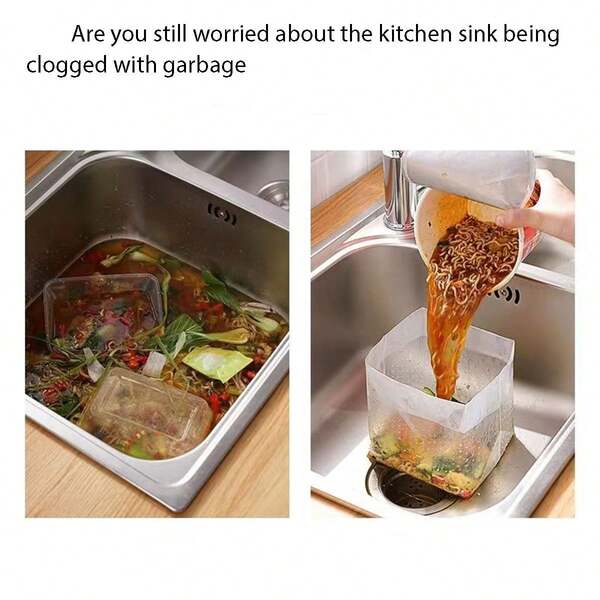 Freestanding Kitchen Wet Garbage Drainage Bag With Disposable Sink Anti ...