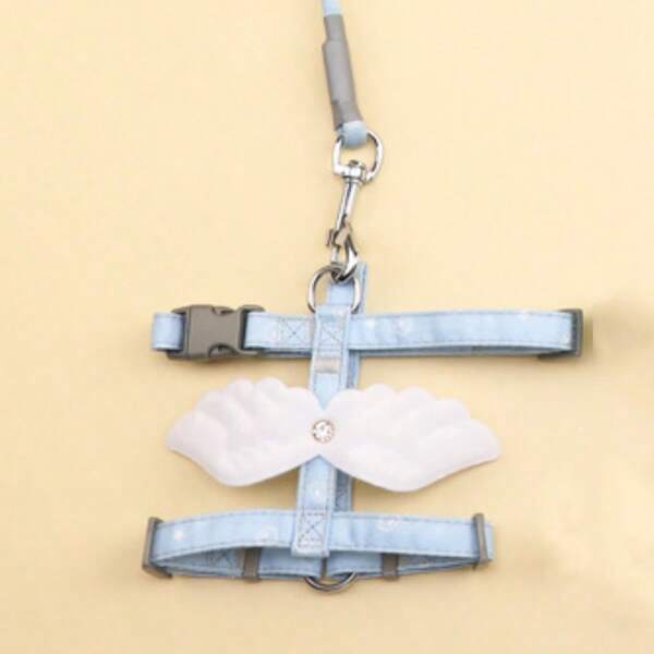 New Pet Chest And Back Angel Wings Cat Rope I-Shaped Anti-Breakaway Cat ...
